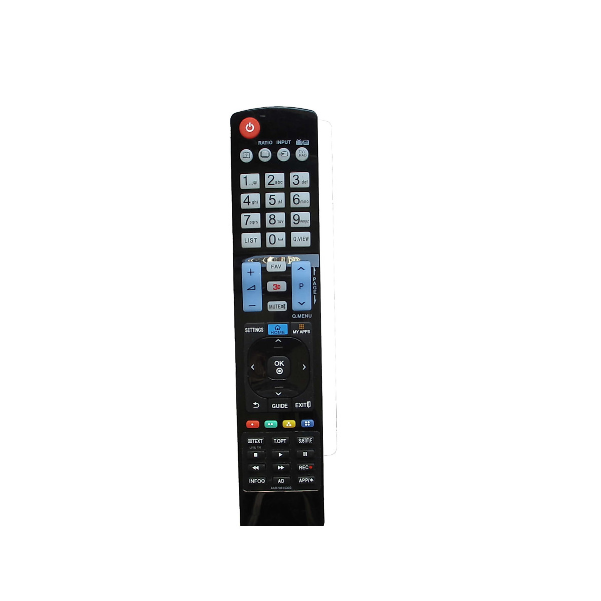 HCDZ Replacement Remote Control for LG 55LK550 47LK520 32LM6690-TC 32LM6690-CC 32LM669Y-TC Plasma LCD LED HDTV TV