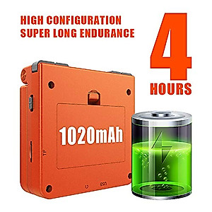GoolRC Flip Handheld Console 3-inch IPS Screen Open System Game Console with 16G TF Card Built in 2000 Games Portable Mini Retro Game Console for Kids Yellow