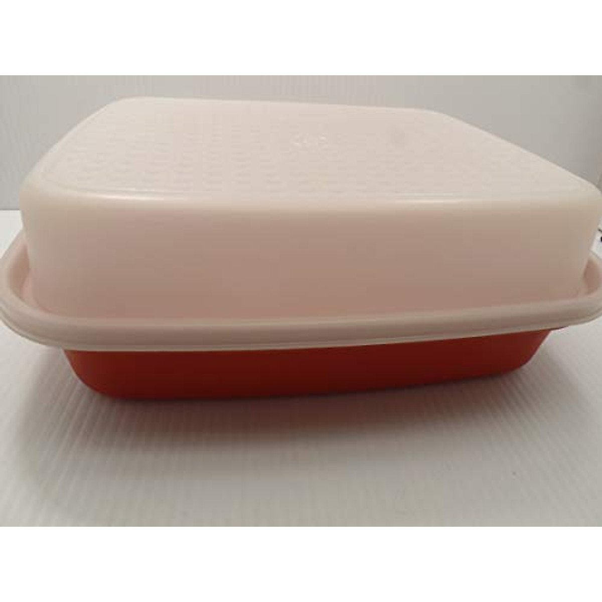 Vintage Tupperware Season Serve Marinade Keeper Container ~ Paprika