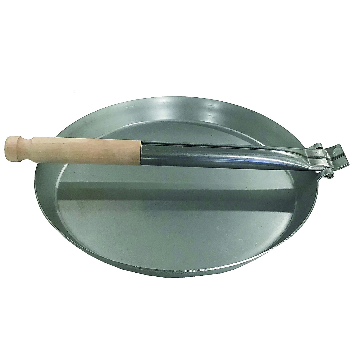 Stabilotherm JÄGARSTEKPANNA Original XL Carbon Steel Frying Pan with Foldable Steel Pipe Handle, for Outdoor Indoor Cooking, Camping