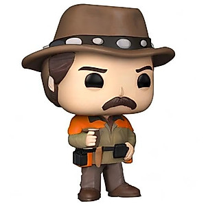 POP Parks and Rec - Hunter Ron Swanson Funko Vinyl Figure (Bundled with Compatible Box Protector Case)