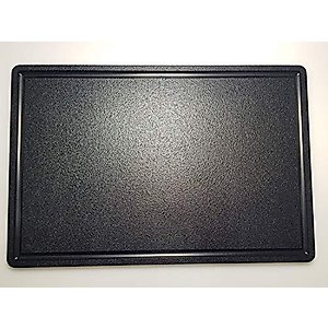 Plastic Cutting Board for Kitchen - Plain ol' hi-quality Extra-Large Rectangular Cutting Board with Juice Groove - 18" x 24" (Black)