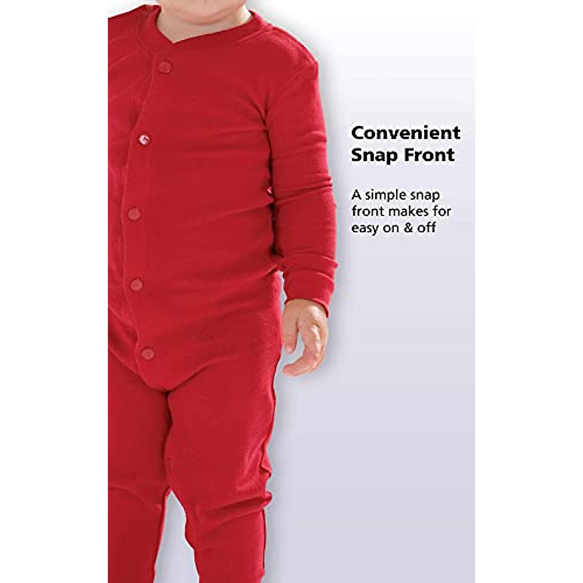 PajamaGram Christmas Pajamas for Kids - Toddler Christmas Pajamas, Red, 3T