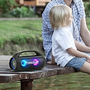 Tronsmart Bang SE Portable Bluetooth Speaker, 40W Wireless Stereo Sound, IPX6 Waterproof Loud Bluetooth Speaker with Subwoofer, Bluetooth 5.3, 24H Playtime, 3 led Light Modes for Outdoor/Home/Party