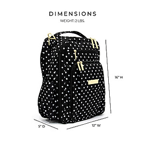 JuJuBe Be Right Back Unisex Travel Backpack, Diaper Bag with Memory Foam Changing Pad, Be Fashionably Organized Anywhere