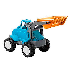 American Plastic Toys Kids’ Gigantic Loader Truck, Made in USA, Tilting Loading Dump Bucket, Knobby Wheels, & Metal Axles for Indoors & Outdoors, Haul Sand, Dirt, or Toys, Ages 2+ (Color May Vary)