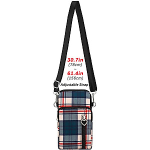 DOB SECHS Crossbody Wallet,Crossbody Bags for Women,phone purse,Shoulder Strap Wallet Pouch, for Women Mini Crossbody Sports Cell Phone Purse-Black