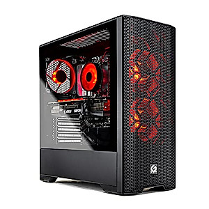 Skytech Gaming Blaze 3.0 Gaming PC Desktop – AMD Ryzen 5 3600 3.6GHz, RTX 3060 Ti 8G GDDR6, 1TB NVMe, 16G DDR4 3000, 600W Gold PSU, AC Wi-Fi, Windows 10 Home 64-bit, Black