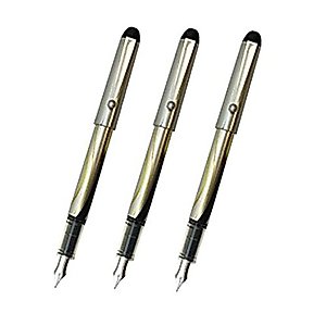Pilot V Pen (Varsity) Disposable Fountain Pens, Black Ink, Small Point Value Set of 3