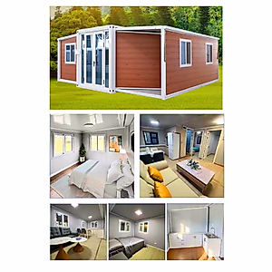 Mobile Expandable Prefab House Room Shipping Modular 20ft 40ft Folding Expandable Container House 3 Bedroom for Winter