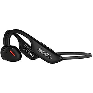 RR SPORTS Open Ear Air Conduction Headphones, Bluetooth 5.3 Wireless Earphones with Noise Cancelling Mic, IPX6 Waterproof Sport Headset for Running, Cycling, Hiking, Driving (Black)