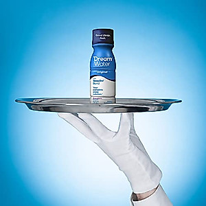 Dream Water Sleep Aid Supplement Drink; Melatonin 5mg, GABA, 5-HTP; Zero Sugar, Natural Flavors, No Added Colors, 2.5 oz Liquid Sleep Shots, Snoozeberry, 4-Count