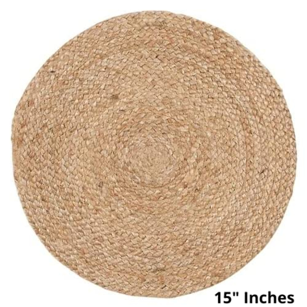 6 Pack Handwoven Jute 15" Placement Mat, by Westerly