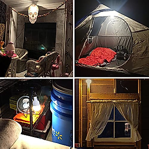 LED USB Camping Lights Portable USB Powered Emergency Light Bulb 5w Tent Lamp for Garage Warehouse Car Truck Fishing Boat Outdoor, Children Bed Lamps 2 Pack