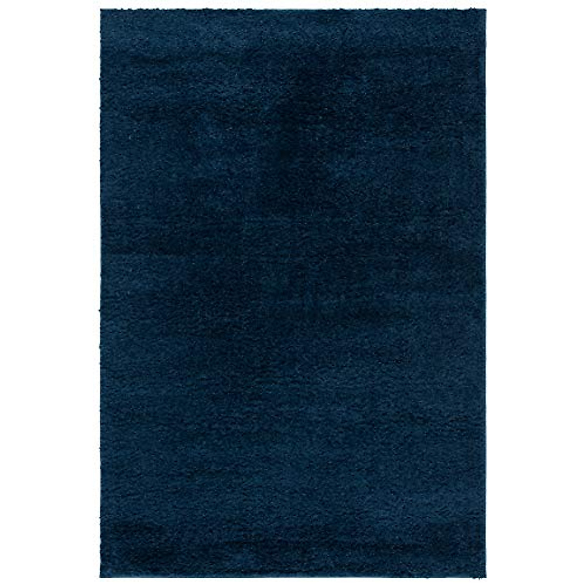 SAFAVIEH August Shag Collection 8' x 10' Navy AUG553M Solid Non-Shedding Living Room Bedroom Dining Room Entryway Plush 1.25-inch Thick Area Rug