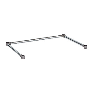 DuraSteel Open Base Work Table Bracing - 30 x 48 Inch Table Stabilizing Leg Cross Braces - Fits Commercial Food Prep Stainless Steel or Maple Wood Worktable