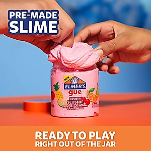 Elmer's Gue Premade Slime, Variety Pack, Includes Clear Slime, Scented Slime, Glitter Slime, 4 Count