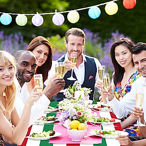 3 Pieces Italian Flag Rectangular Tablecloth Decorations Plastic Red White and Green Italian Flag Design Table Cover for Party Family Gathering Kitchen Dining Decoration and Supplies 54 x 108 Inch