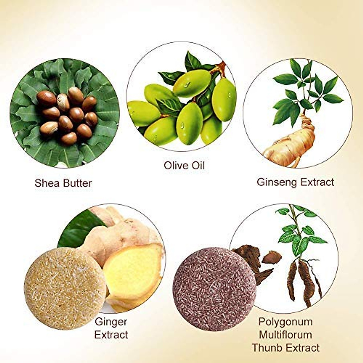 TruuMe Hair Darkening Solid Shampoo Bar, 2Pcs, Helps Stop Hair Loss, Hair Regrowth, Treatment for Men & Women, Unscented, Natural, Paraben Free, Sulfate Free, Damaged, Thin Hair