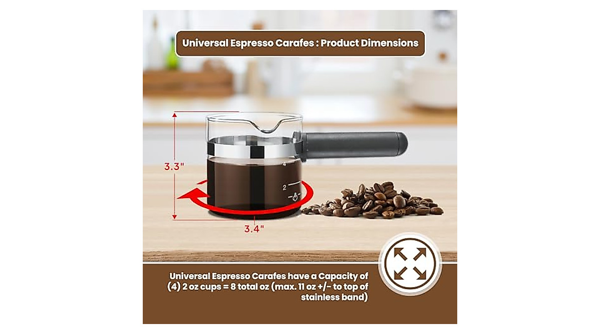 CAFÉ BREW COLLECTION Carafe Replacement – Black Glass Espresso Carafe