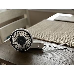 GeekAire 3.5 inch Rechargeable Mini Handheld Desk Portable Purse Travel Fan (Pink)