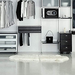 JUGREAT Safe Box with Sensor Light,Electronic Digital Securit Safe Steel Construction Hidden with Lock，Wall or Cabinet Anchoring Design for Home Office Hotel Gun Passport Cash（Black）