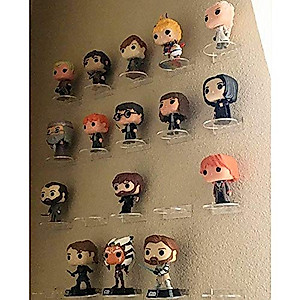 Clear Plexiglass Wall Stand, Stick On, Single Shelf No Nails or Screws, 24 pack