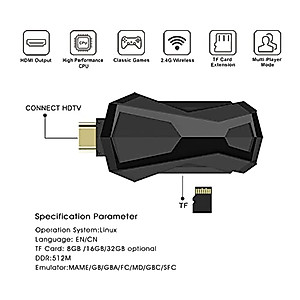 Lcnylfjs Retro Game Console, Wireless Handheld Game Console, 10000+ Classic Game Console, 2.4G Wireless Controllers,9 Emulator Consoles ,HDMI Output TV Video,Ideal Gift for Kids and Adults（32G）