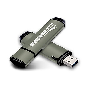 Kanguru SS3 – 128GB USB Flash Drive - Physical Write Protect Switch – SuperSpeed USB 3.0 - Portable