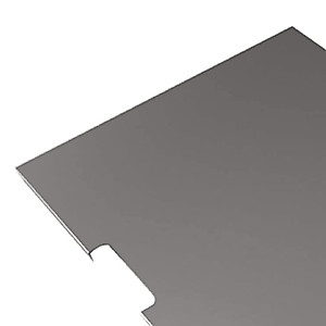 Elementi Stainless Steel Outdoor Manhattan Pit Table Square 21 x 21 x 1 inches Grill Fire Ring Lid Firepit Accessory Cover