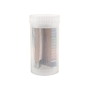 pH Test Strips 1-14 Range, 200 Testing Papers (20 x 10 Booklets in Plastic Vial) - for Acid & Alkaline Levels, Water, Soil, Wine, Soap-Making, Chemistry, Pool - Eisco Labs