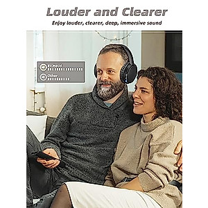 Wireless Headphones for TV - BKM400 Bluetooth TV Headphones Wireless with USB Transmitter Set Optical, AUX, RCA, USB, Plug & Play, 165FT Long Range, No Delay, 20 Hours, Louder and Clearer