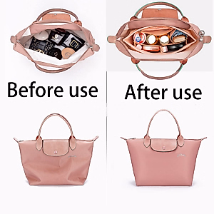 bag organizer insert for Longchamp Le Pliage goyard bag handbag organizers 1028beige-L