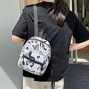 sikiwind Fashion Women Animal Pattern Printing Backpack Casual Small Handbags (B)