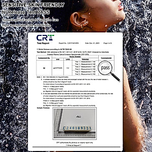 LOLIAS 21Pairs Surgical Steel Flat Back Earrings Hypoallergenic 20G Screw Back Nap Stack Cartilage Earring Stacks