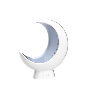 ECOLOR Smart Table Lamp, RGB APP Control Moon Lamp, Small Lamp with Scene Mode and Music Mode, Dimmable Warm White Light Touch Lamps for Bedrooms and Living Room