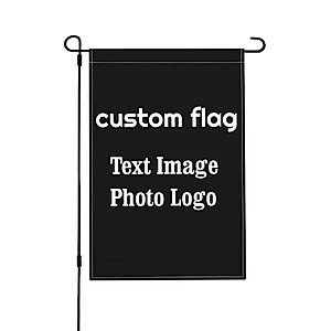 Custom Flag 12x18 In Personalize Add Your Text Photo Image Or Logo Customized Room Dorm Street Yard Garden Decoration Flags