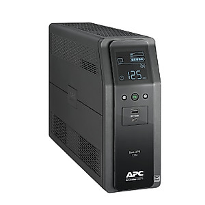 APC BN1350M2 Back-UPS PRO BN Series Battery Backup System, 10 Outlets, 1,350 VA, 1,080 J