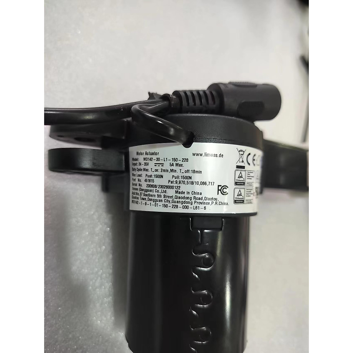 Kroshine Recliner Motor Replacement for Limoss 451615 Model MD142-30-L1-150-228 Sofa Lift Chairs Power Recliner Motor and Linear Actuator