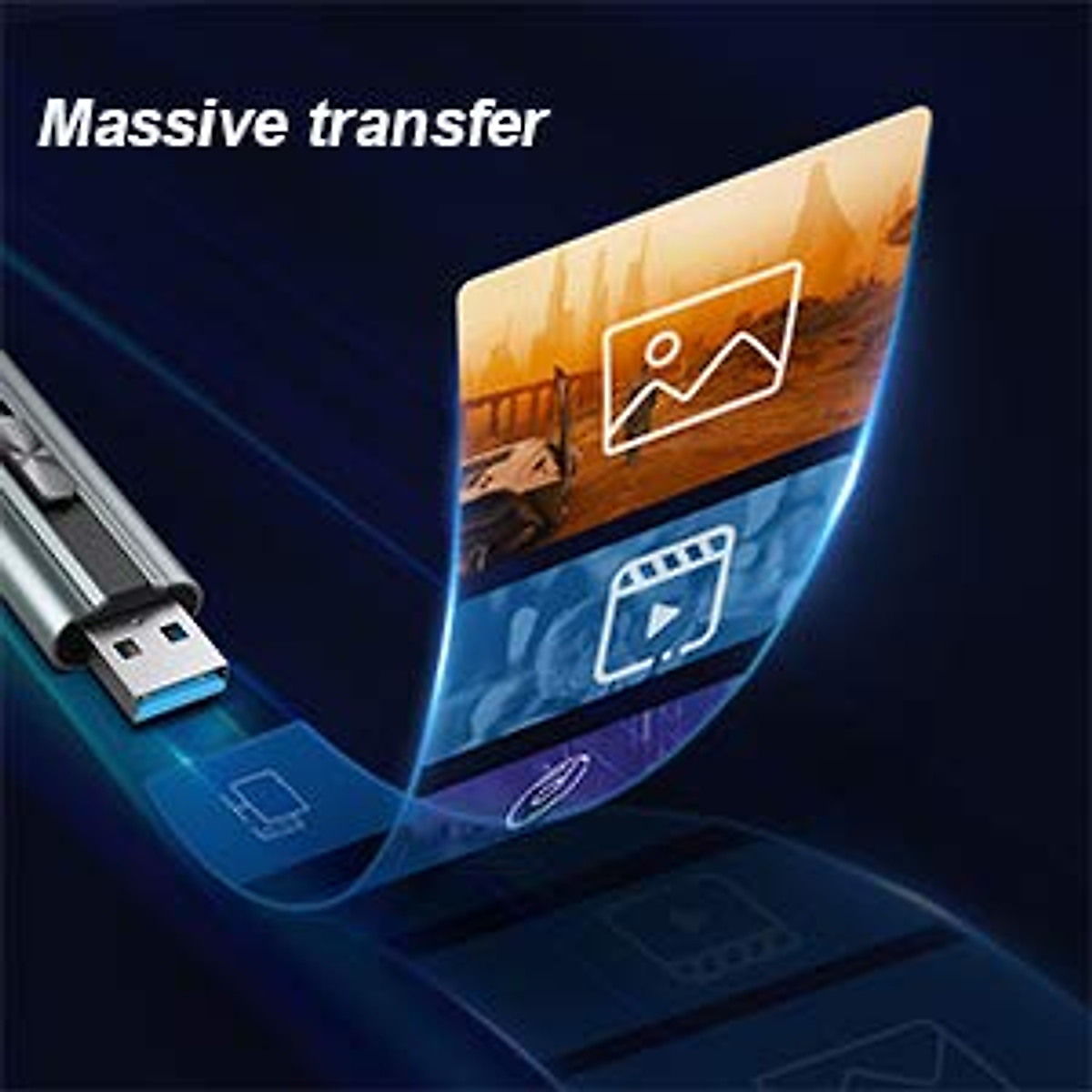 TOPESEL 256GB USB 3.1 Flash Drive High Speed up to 380MB/s USB Thumb Drive Memory Stick Pen Drive with Keychain Plug-Play Jump Drive Zip Drive