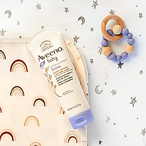 Aveeno Baby Calming Comfort Bath & Lotion Set, Night time Baby Skin Care Products with Natural Oat Extract, Lavender & Vanilla Scents, Paraben-Free, 2 Items