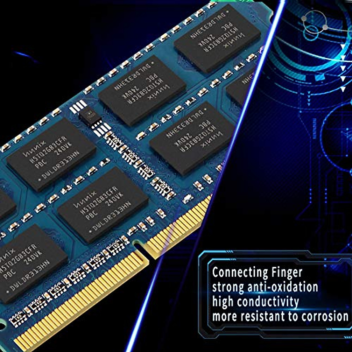 Kuesuny 8GB Kit (2 x 4GB) DDR3-1600 SODIMM, DDR3L PC3-12800 CL11 Non ECC Unbuffered 204-Pin 1.35V/1.5V 2RX8 SO-DIMM Notebook Laptop RAM Memory