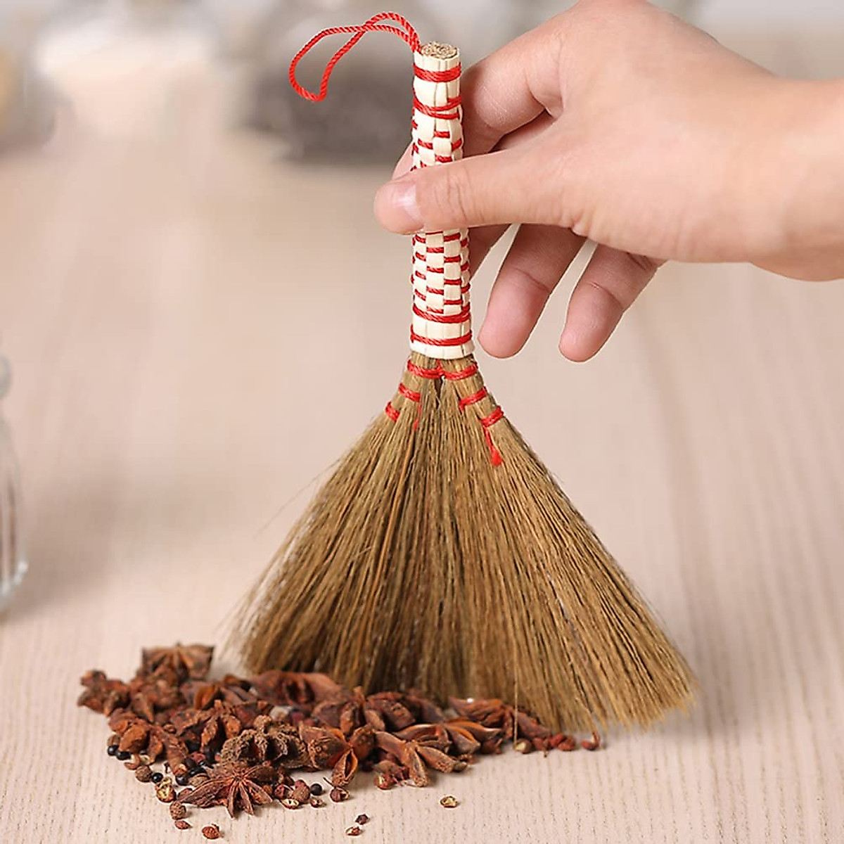 Alipis 1 Set Mini Broom Set Suit Anti Static Brush Kid Broom Keyboard Brush Mini Hand Whisk Mini Sweeping Brush Mini Cleaning Brush Toys Child Grinder Household Stainless Steel