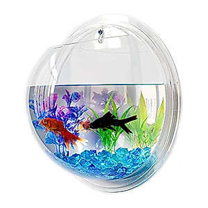 Mipcase Wall Fish Bowl, Hanging Fish Bowl Wall Mounted Fish Tank Wall Fish Tank Wall Fish Bubble