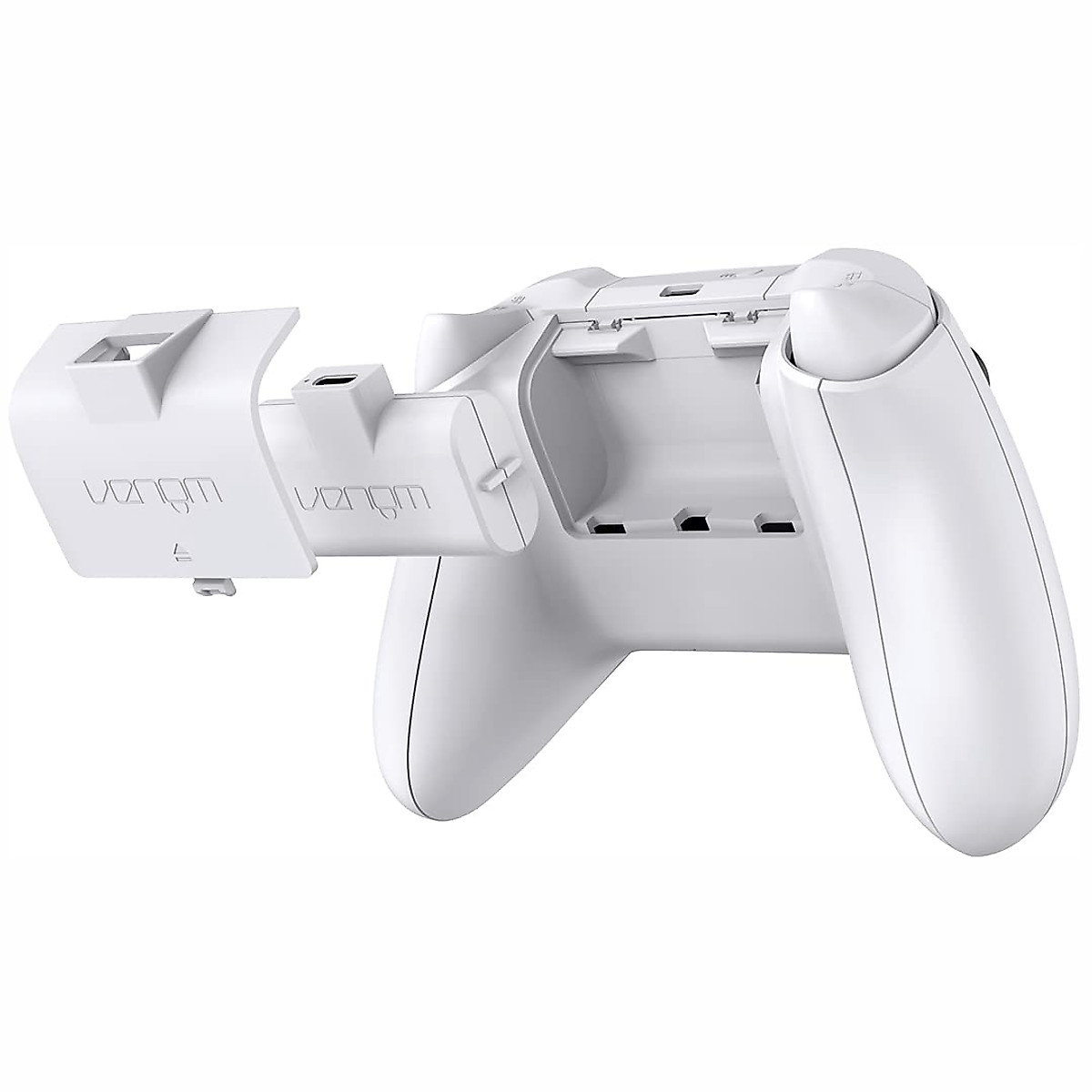 Venom Twin High Capacity Rechargeable Battery Pack Black for Xbox Series X/S & One - White