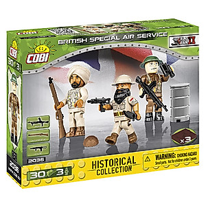 COBI Historical Collection British Special Air Service Figures, Desert Camouflage