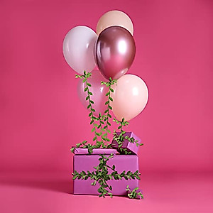 HECATY 132 Ft Leaf Ribbon, Artificial Eucalyptus Garland Vines Leaves String,Decorative Jungle Botanical Greenery for Baby Shower Home Wedding Party Balloon Wreaths DIY Craft