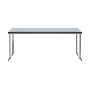 AmGood 12" Wide x 48" Long x 18" High. Stainless Steel Single Overshelf for 48" Long Prep Table
