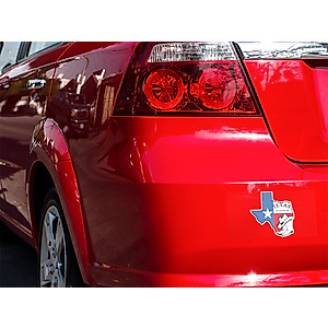 Car Bumper Sticker Magnet Sign - 5x5 in. Refrigerator Tool Box Magnets Texas State Map Lone Star State Cowboy Boots