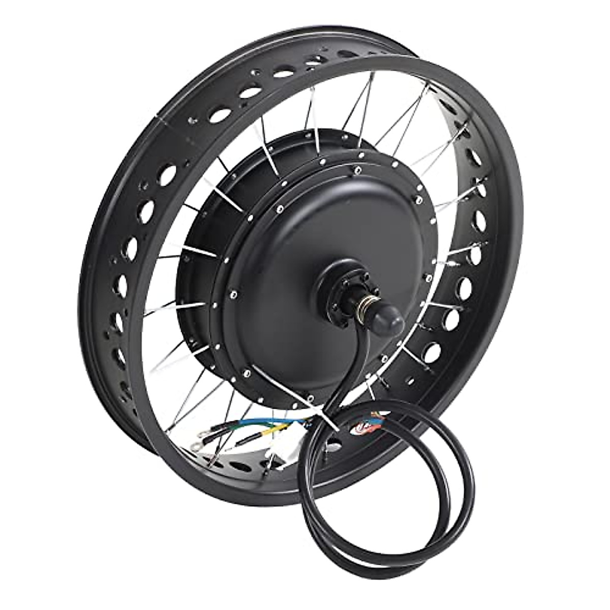 20 Inch Snow Bike Conversion Motor Kit, Electric Bicycle Conversion Kit, 72V 3000V Rear Drive Rotary Flywheel KT LCD8H Display